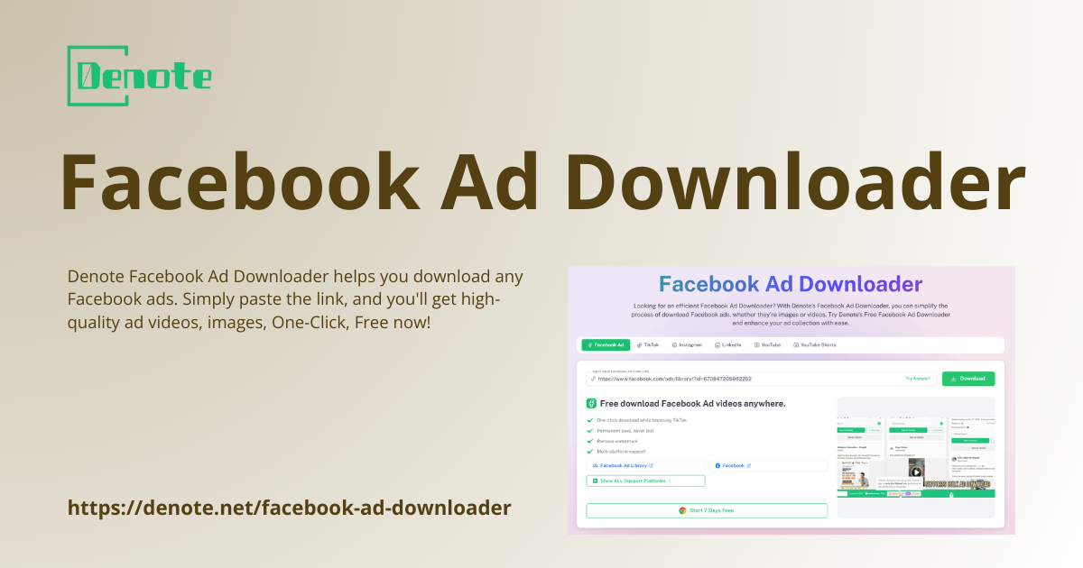 Descargar anuncios de Facebook - Gratis y Sin Registro